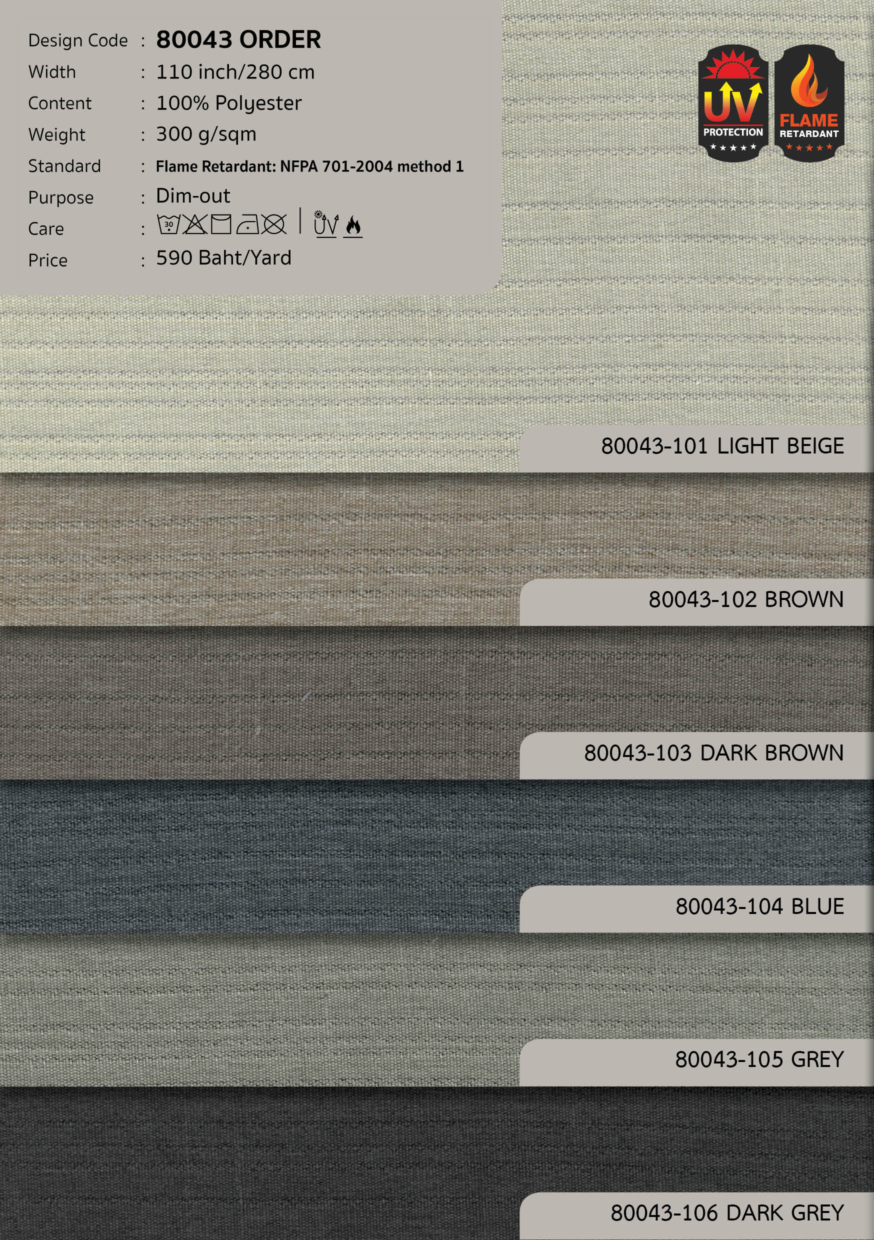 80043 ORDER – Nitas Tessile co., ltd.