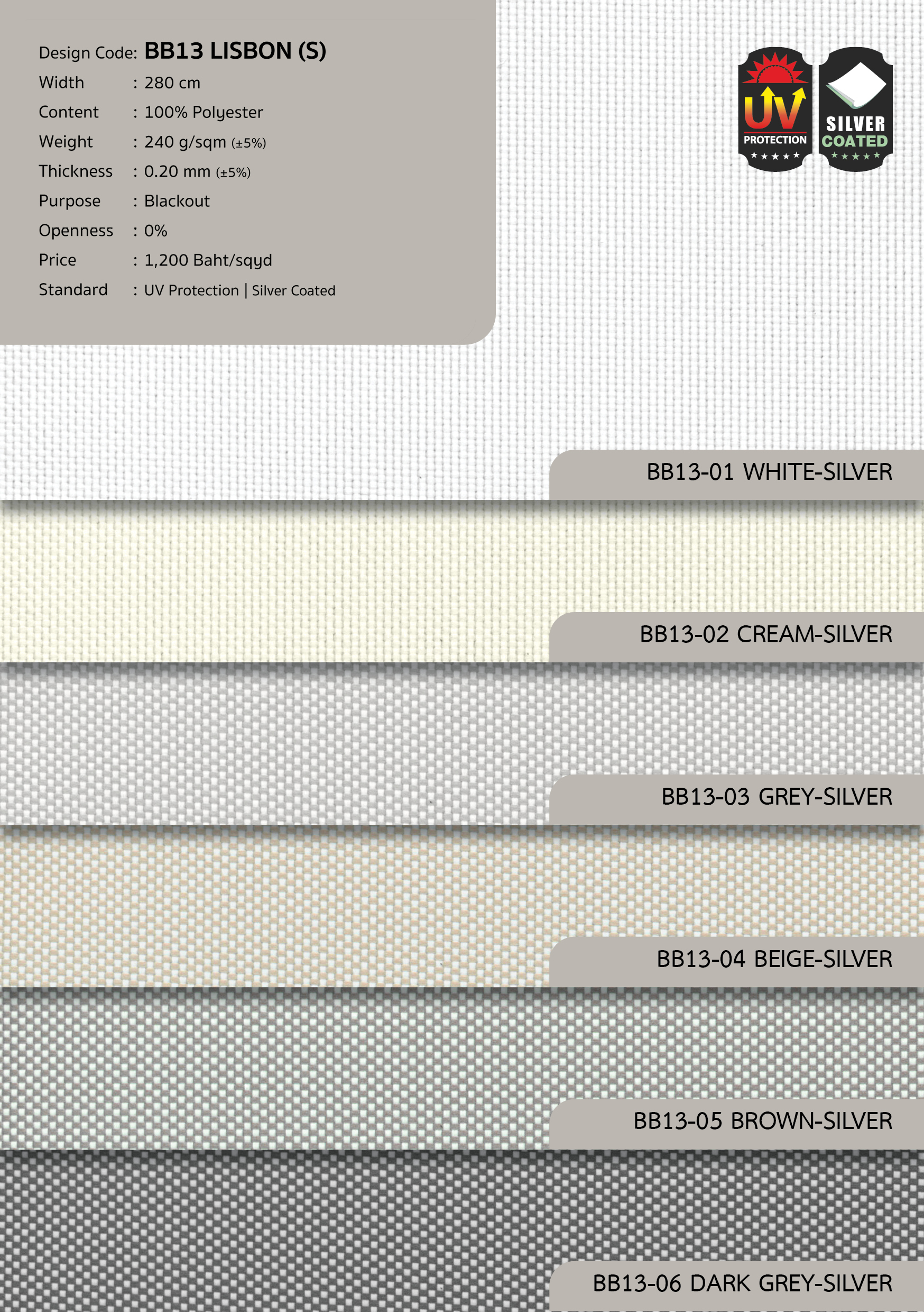 BB13 LISBON (S) – Nitas Tessile co., ltd.
